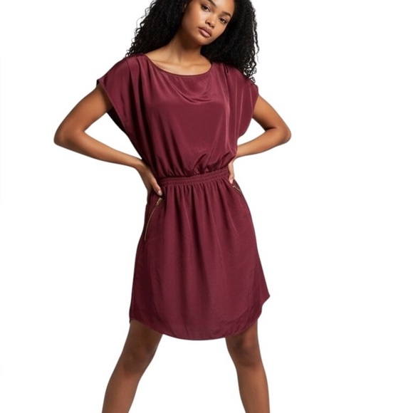 one clothing | Dresses | Red Utility Mini Dress Large Pockets Wedding ...